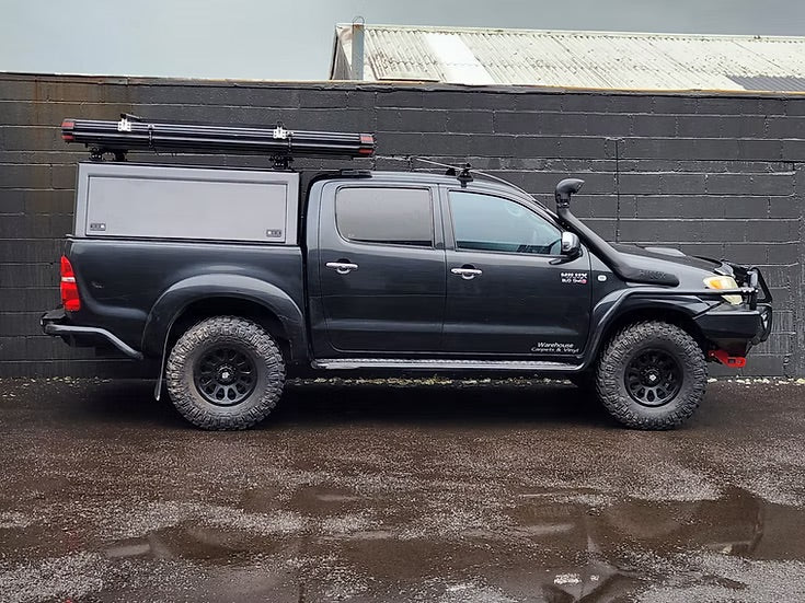 Bushtech Aluminium Canopy for Toyota Hilux SR5, Black - 2004 to 2015 ...